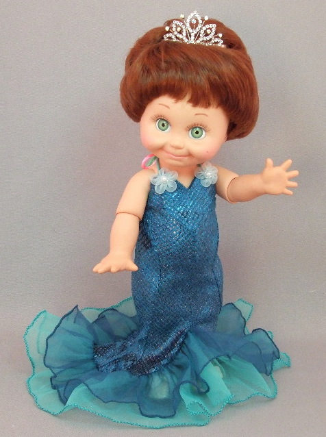 Mermaid Gown Sewing Pattern for Baby Face Dolls - PrillyCharmin.com ...